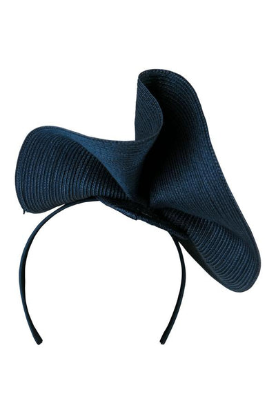 Morgan & Taylor Zaria Wave Plate Headpiece in Navy – Get Racy