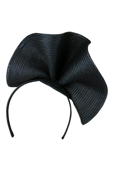 Morgan & Taylor Zaria Wave Plate Headpiece in Black – Get Racy